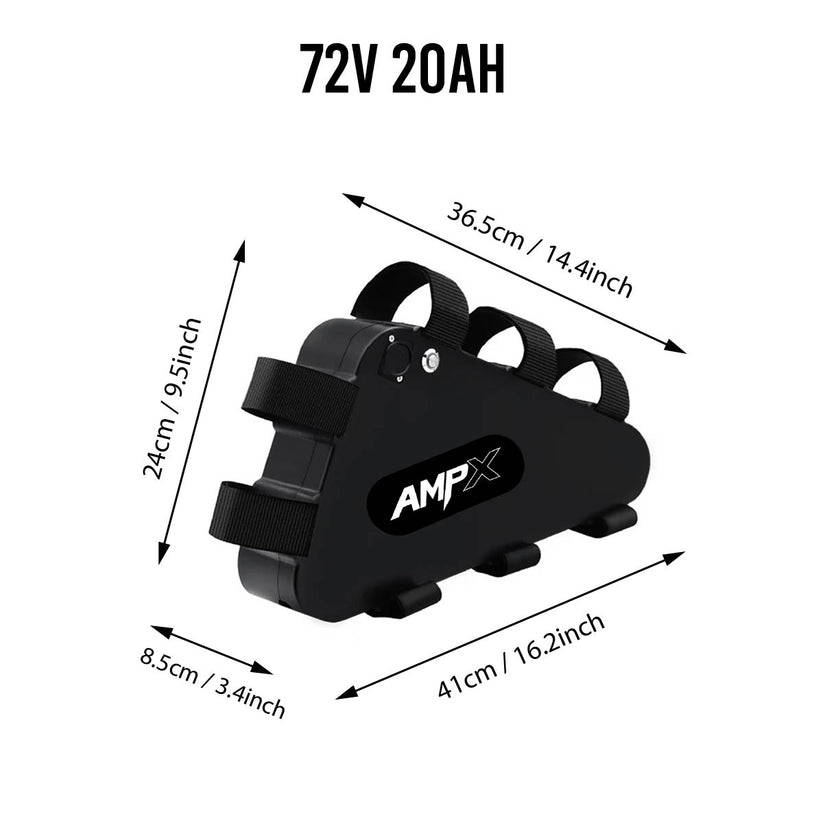 72V E-Bike Battery (20Ah | 30Ah) ~Triangle – AMPX AU PTY LTD